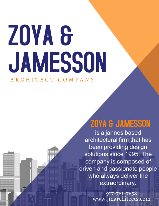 Architect company flyer Template | PosterMyWall