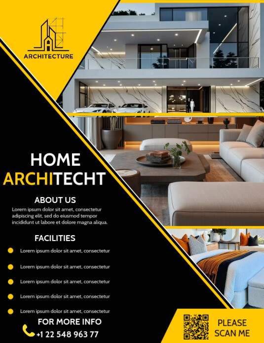 Architecture agency flyer template | PosterMyWall