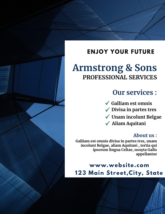 architecture and professional services flyer Template | PosterMyWall