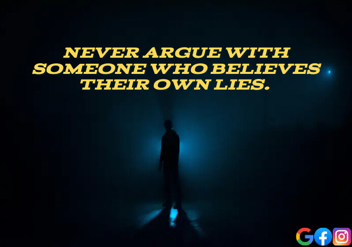 ARGUE AND BELIEVES QUOTE TEMPLATE | PosterMyWall