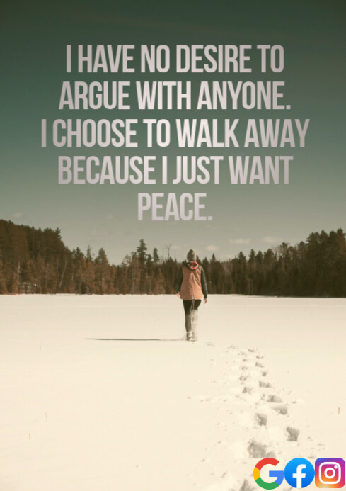 ARGUE AND PEACE QUOTE TEMPLATE | PosterMyWall