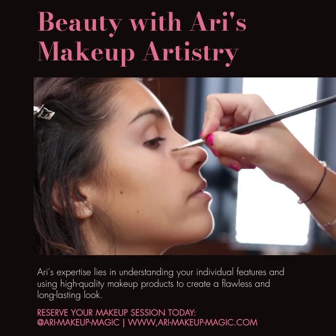 Copy of Ari's Makeup Artistry - Reserve Your Makeup S | PosterMyWall