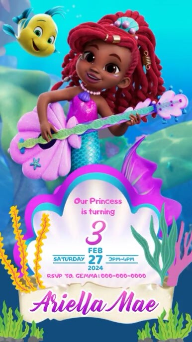 Ariel's Mermaid tales Template | PosterMyWall