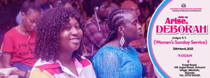 Arise Deborah Service (1) Template | PosterMyWall