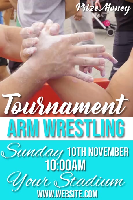arm wrestling Template | PosterMyWall
