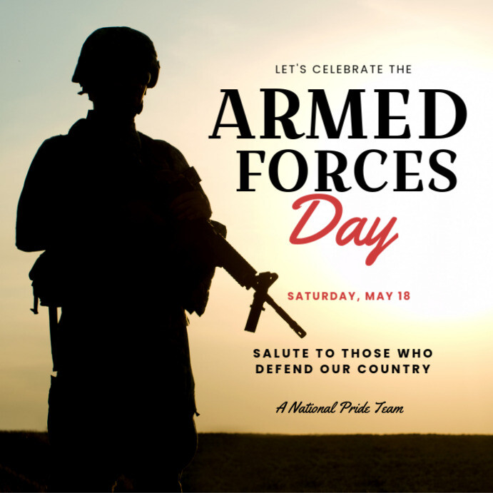 armed forces day Template | PosterMyWall