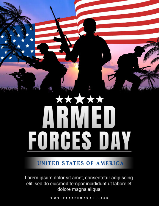 Armed Forces Day Template | PosterMyWall
