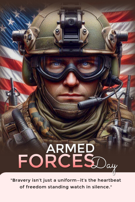 Plantilla de Armed forces day | PosterMyWall