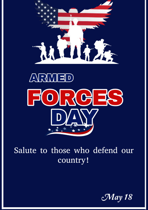 Armed forces day Template | PosterMyWall