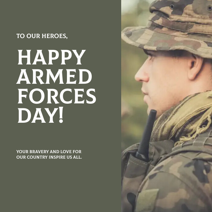 Armed Forces Day Flyer Template | PosterMyWall