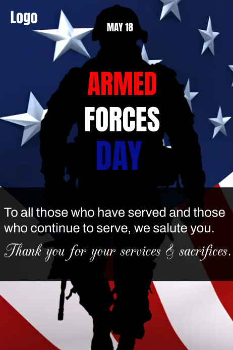 Armed forces day / Patriots day / Veteran's Template | PosterMyWall