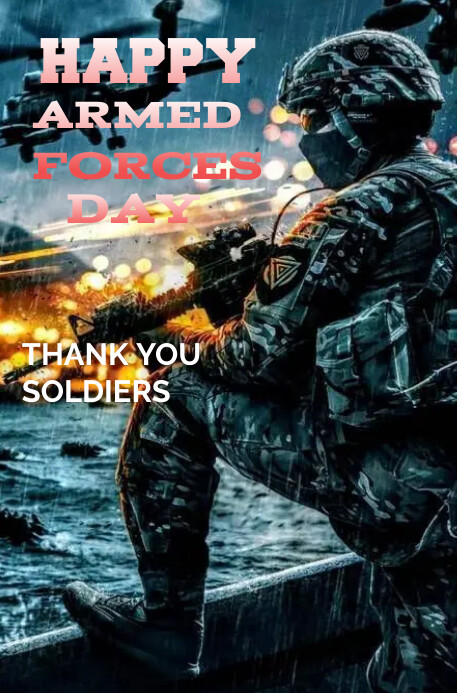Armed forces day template | PosterMyWall