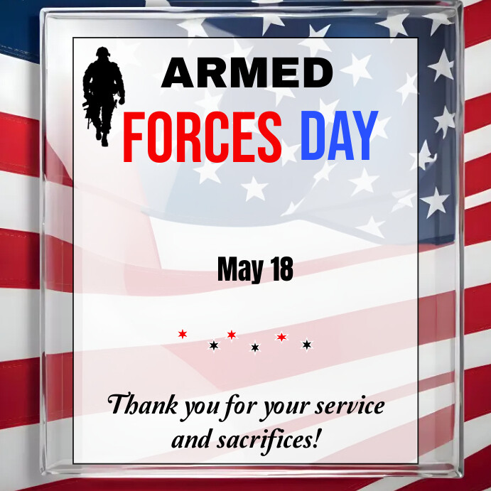 Armed forces day template | PosterMyWall