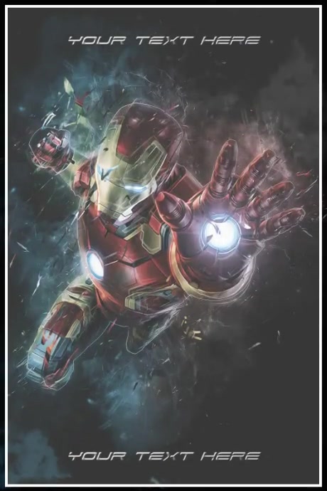 Armor Iron Man Poster Template | PosterMyWall