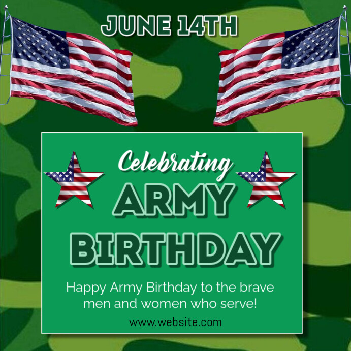 Army birthday Template | PosterMyWall