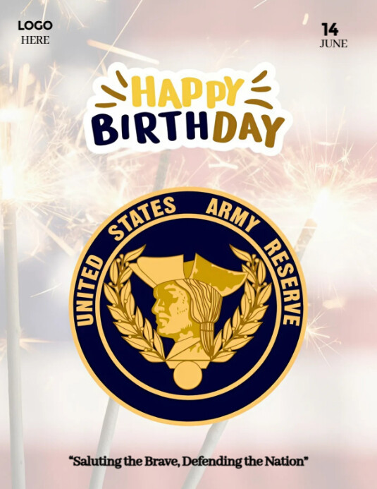 Army Birthday Template | PosterMyWall