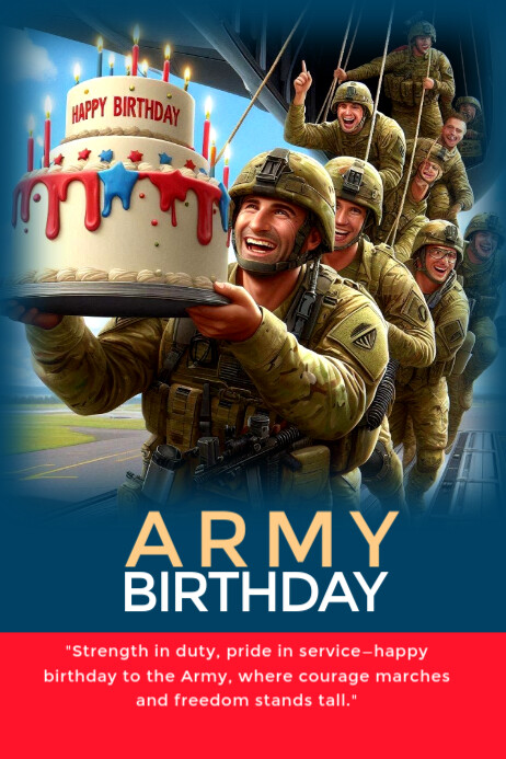 Army birthday Template | PosterMyWall