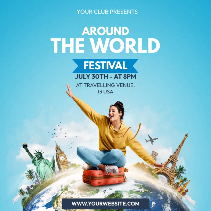 Around The World Festival Template | PosterMyWall