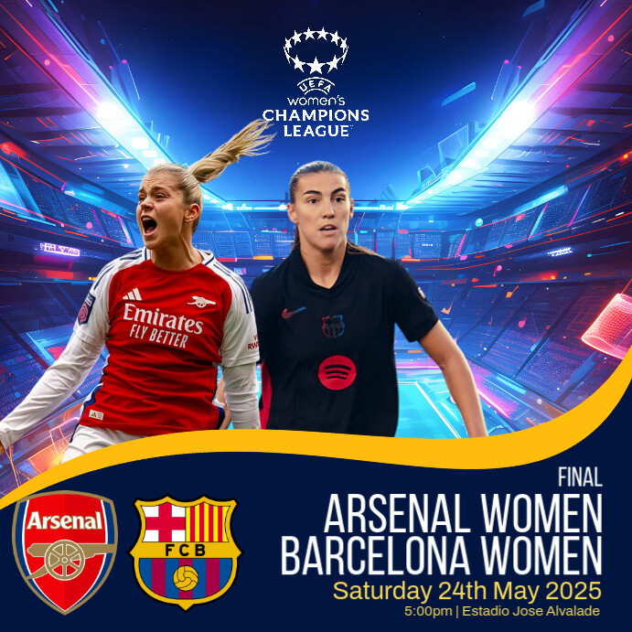 Copy of Arsenal Women vs Barcelona Women.Women's Champions League Final ...