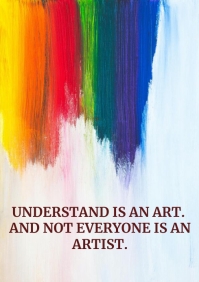ARTIST AND ART QUOTE TEMPLATE | PosterMyWall