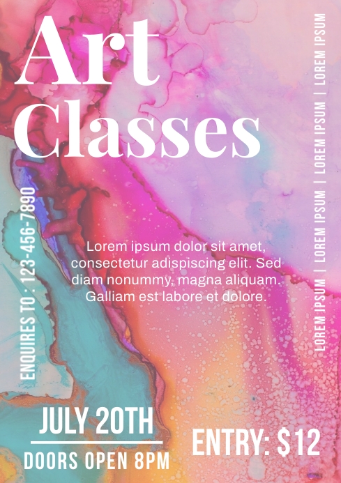 Copy of ART CLASSES (1) | PosterMyWall