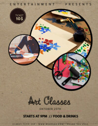 Art classes Poster Template | PosterMyWall