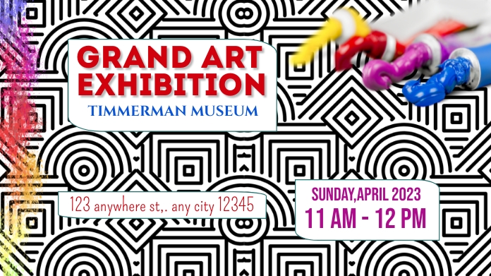 art exhibition invitation,art exhibition post Template | PosterMyWall