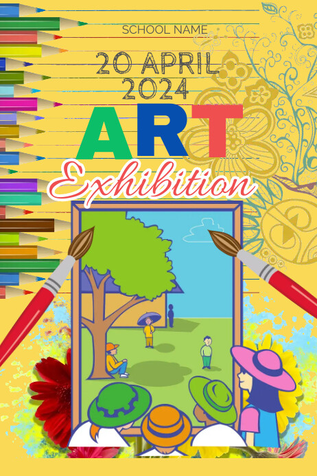 Art exhibition poster template | PosterMyWall