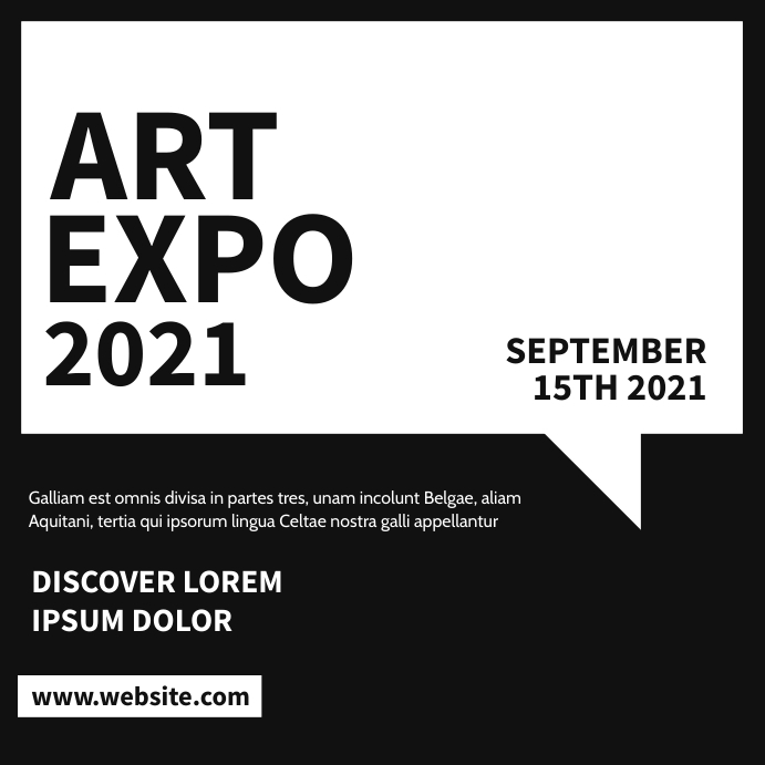 art expo advertisement instagram post Template | PosterMyWall