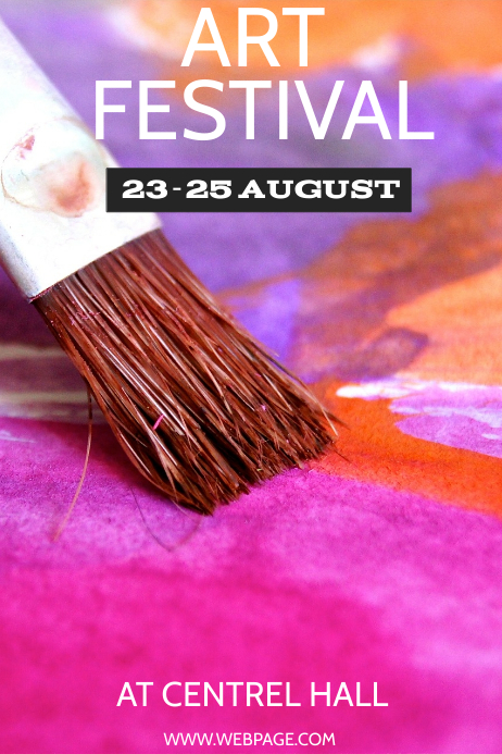 Art festival flyer template | PosterMyWall