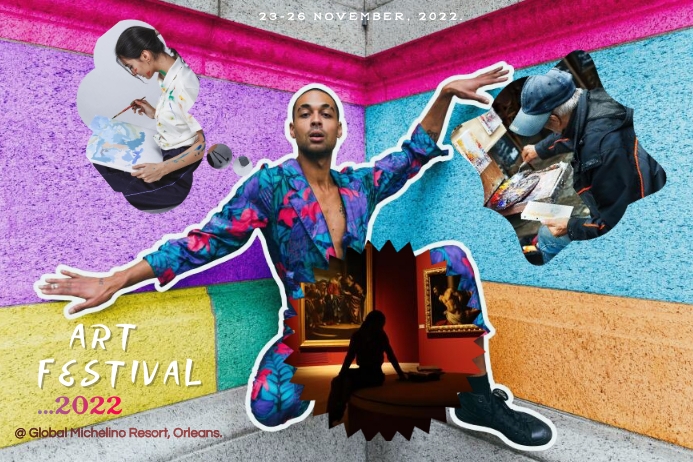 ART FESTIVAL POSTER FLYER TEMPLATE (1) | PosterMyWall