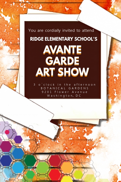 Elementary Art Show Poster