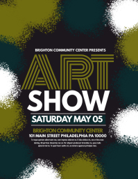 Art Show Watercolor Flyer template | PosterMyWall