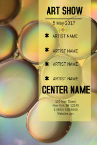 Art Show Watercolor Flyer template | PosterMyWall