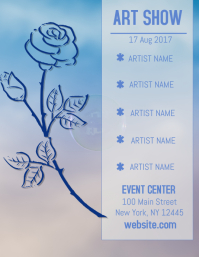 Art Show Watercolor Flyer template | PosterMyWall