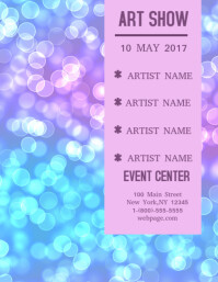 Art Show Watercolor Flyer template | PosterMyWall