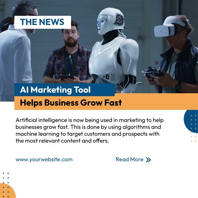 Artificial Intelligence Ads Template | PosterMyWall