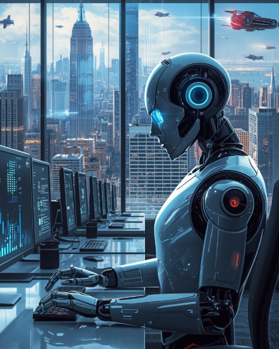 Plantilla de artificial intelligence AI assistant | PosterMyWall