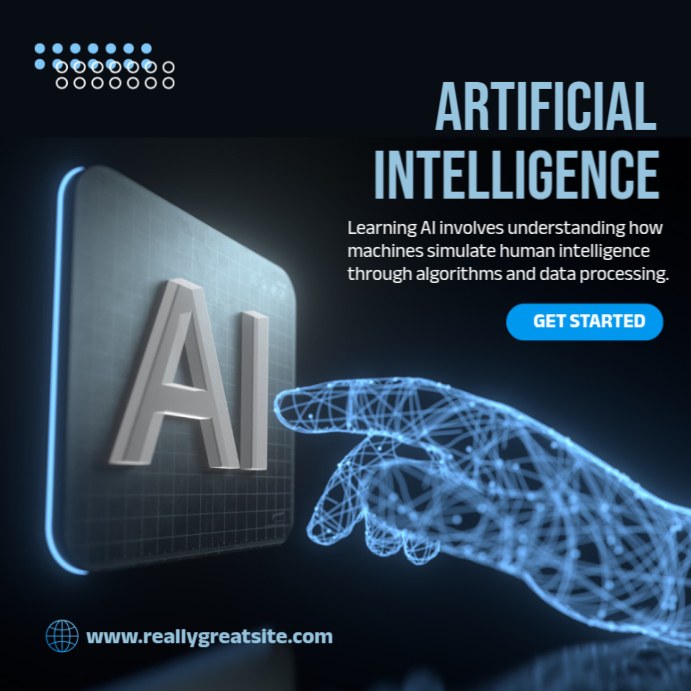Artificial Intelligence AI Tech Technology Template | PosterMyWall