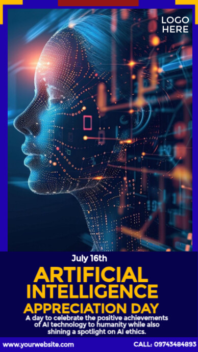Copy of artificial intelligence awareness month design | PosterMyWall