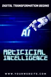 Plantilla de Artificial Intelligence | PosterMyWall