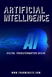 Plantilla de Artificial Intelligence | PosterMyWall