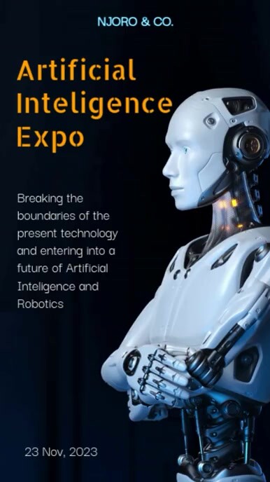 Copy of Artificial Intelligence Expo Mobile video | PosterMyWall