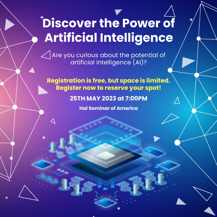 Plantilla de Artificial Intelligence Flyer | PosterMyWall