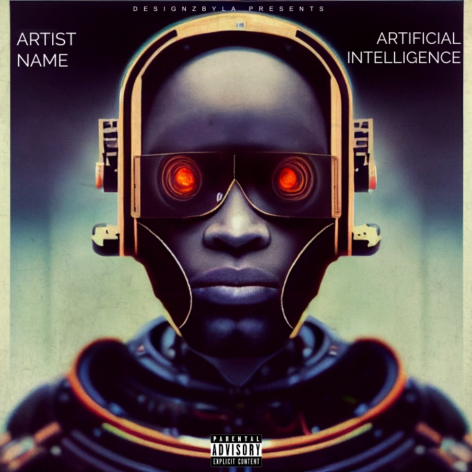 artificial intelligence-futuristic robot andr Modelo | PosterMyWall