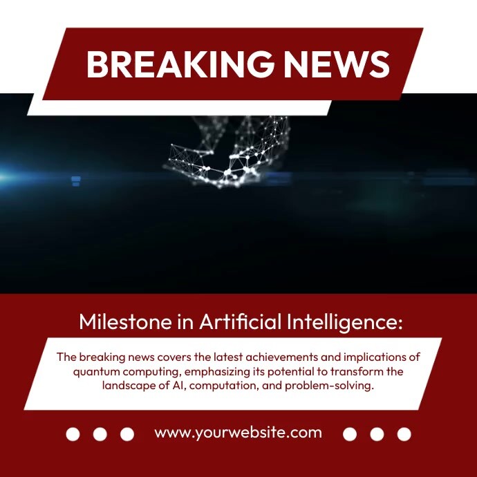 Artificial Intelligence News Templat | PosterMyWall