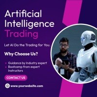 Artificial Intelligence Trading Template | PosterMyWall