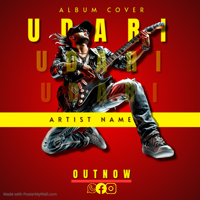 Artist Album Cover Template | PosterMyWall