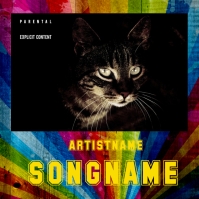 Infinity neon album cover art video Template | PosterMyWall