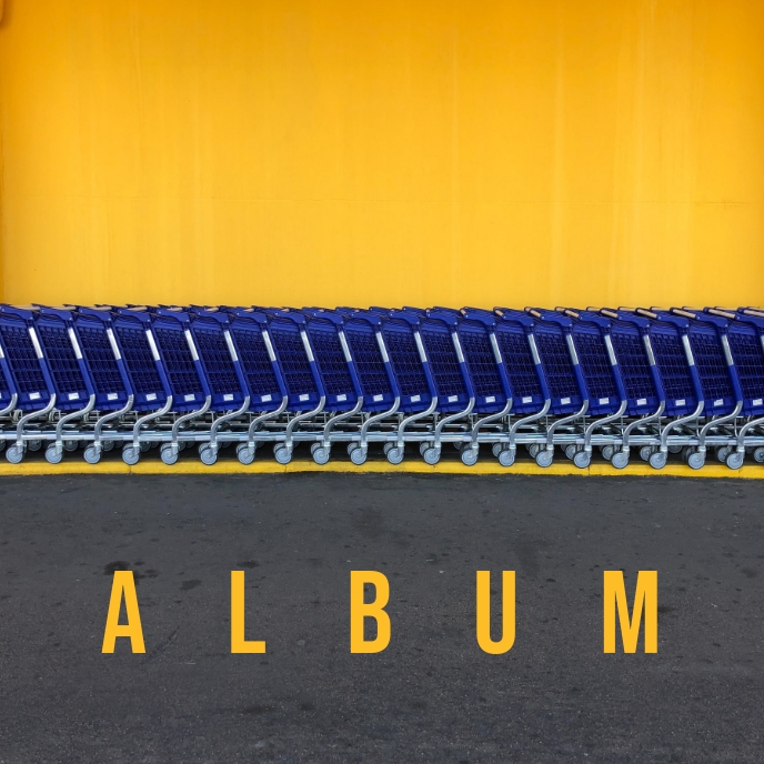 Artistic album cover contrast trolley Template | PosterMyWall